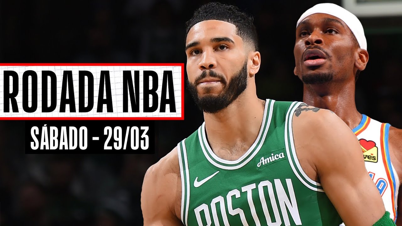 TATUM lidera CELTICS à vitória, SHAI dominante mais uma vez - Rodada NBA 29/03 - YouTube