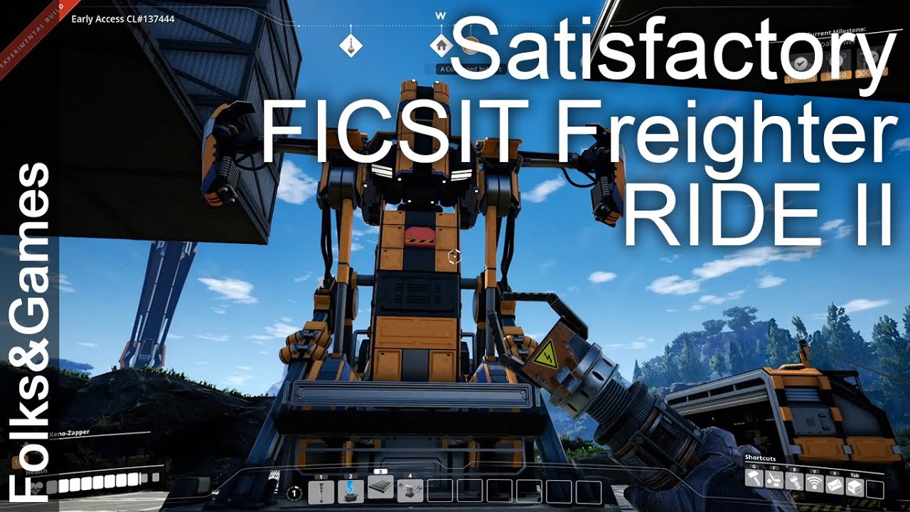Satisfactory - FICSIT Freighter Part Ride II - Folks & Games - YouTube