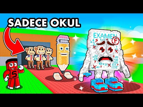 0'dan 1.000.000 TL'ye Sadece OKUL BRAINROTLARI Aldım !! - Steal A Brainrot