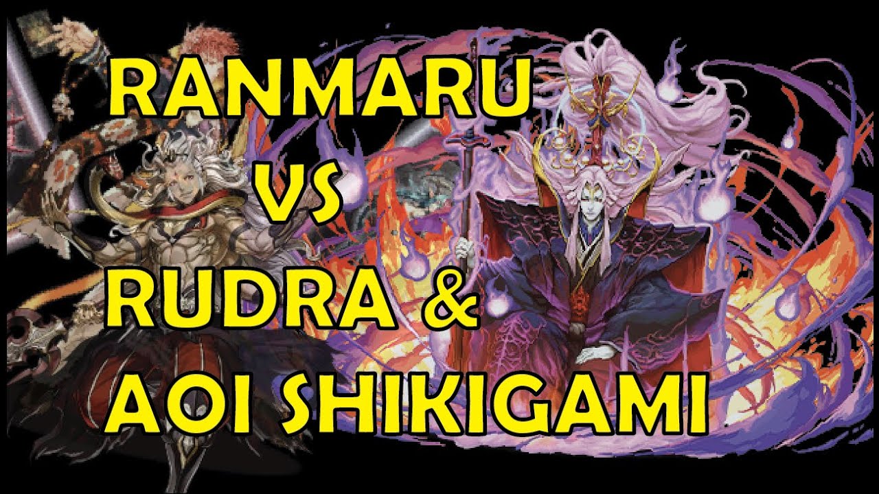 [PAD] Ranmaru Descended with Rudra & Aoi Shikigami! - YouTube
