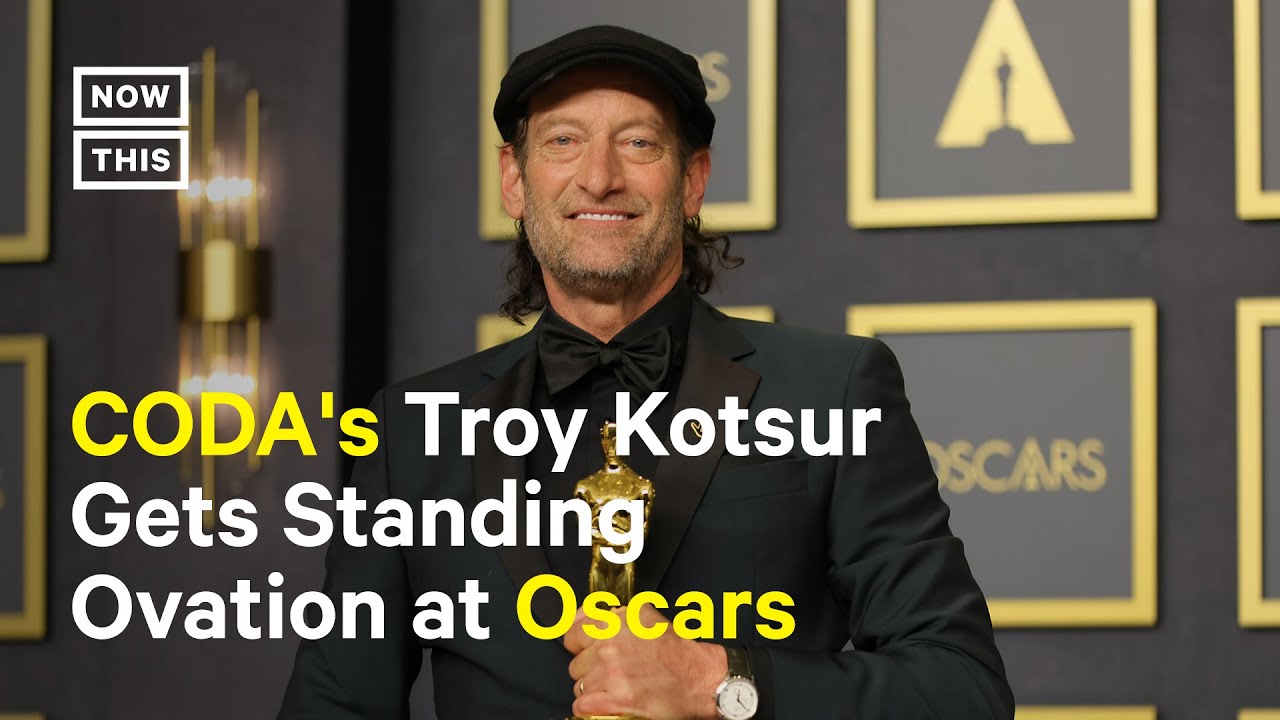 CODA’s Troy Kotsur Wins Oscar for Best Supporting Actor - YouTube