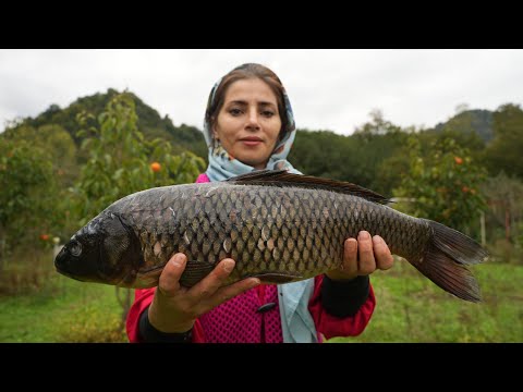 Kil Fırında Kavrulmuş Büyük Yengeç Balığı ♧ Köy Yemekleri