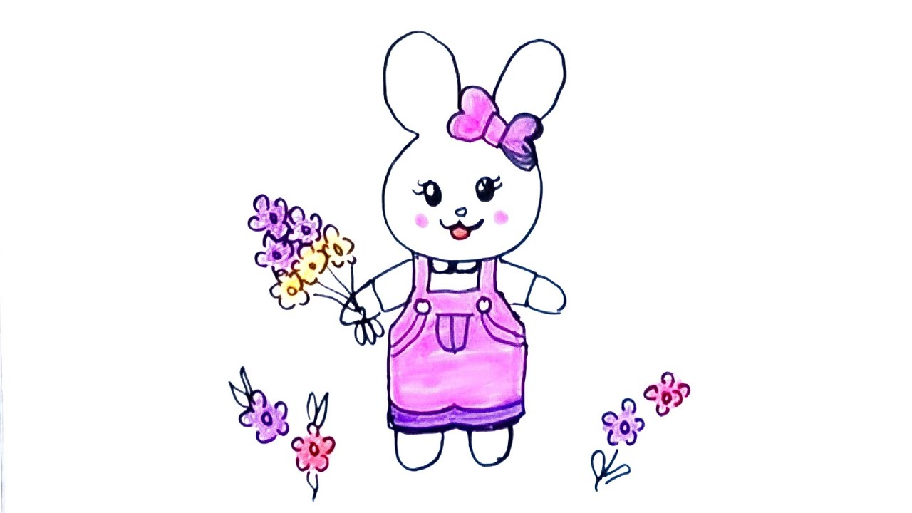 Cute Drawing Tutorial For Kids 🧸 #drawingforkids - YouTube