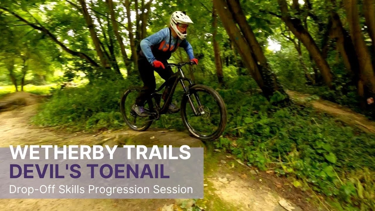 Drop-Off MTB Skills Progression at Devil's Toenail Wetherby - YouTube
