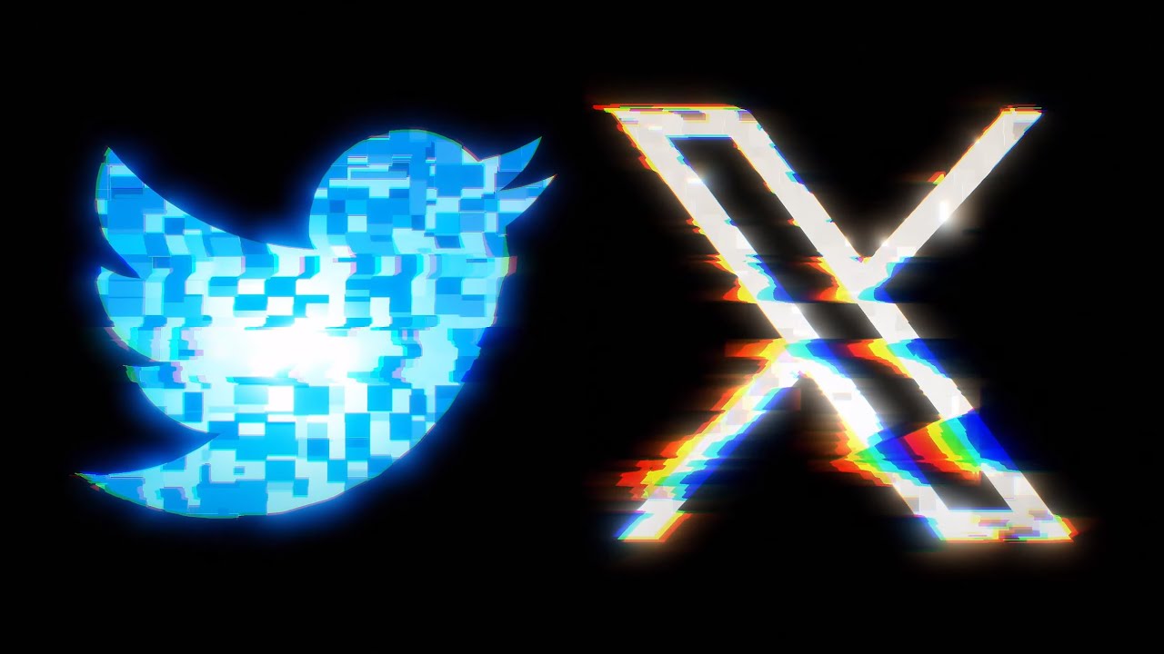4K 🎵 Twitter to 𝕏 Logo Cross Fragments .\\' Animation & Audio by ...