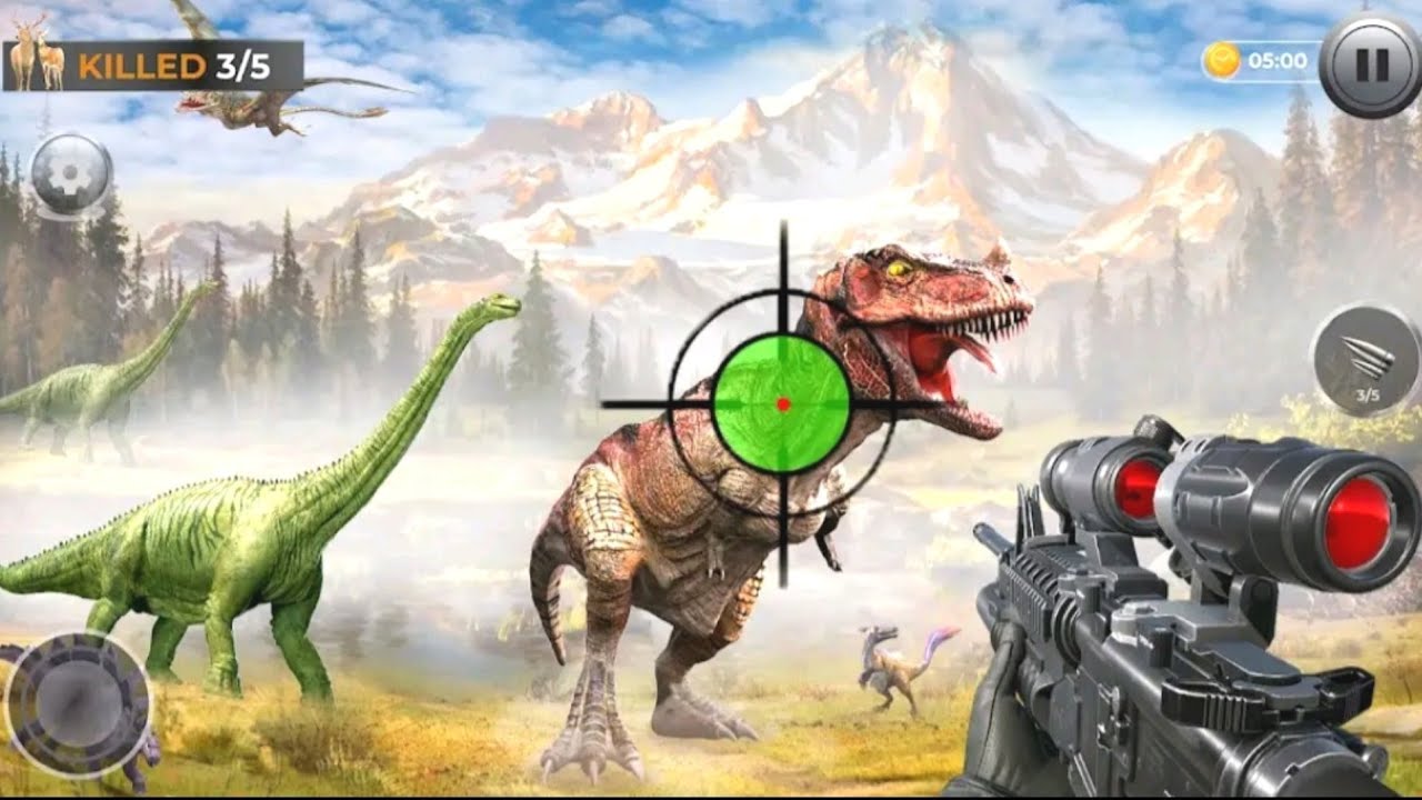 Wild Dinosaur Hunting Zoo Games ( by Play Right ) -Android ios Gameplay ...