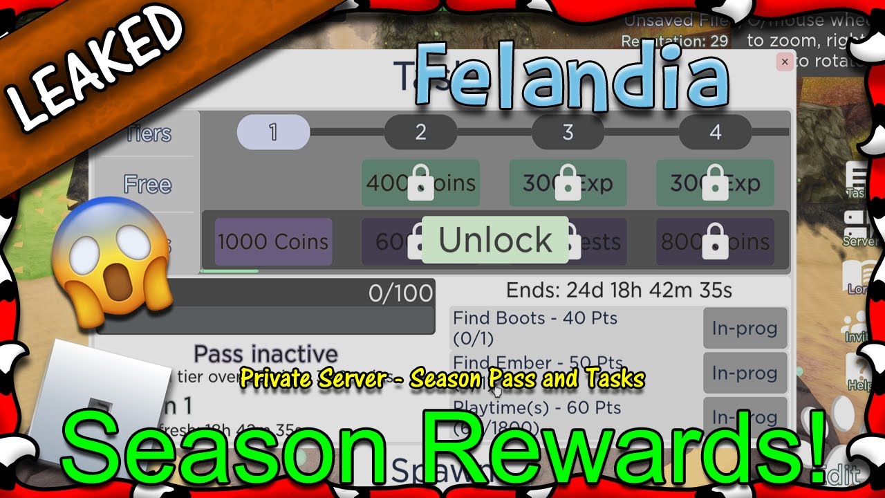 ROBLOX | Felandia - Season Rewards & Tasks! (BETA) #21 - 1080HD - YouTube