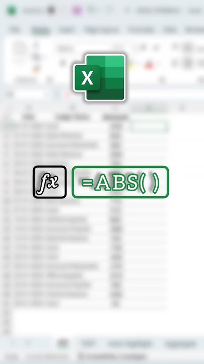 How to Use the ABS Function in Excel Convert Negative Numbers to Positive Easily‼️#Shorts - YouTube