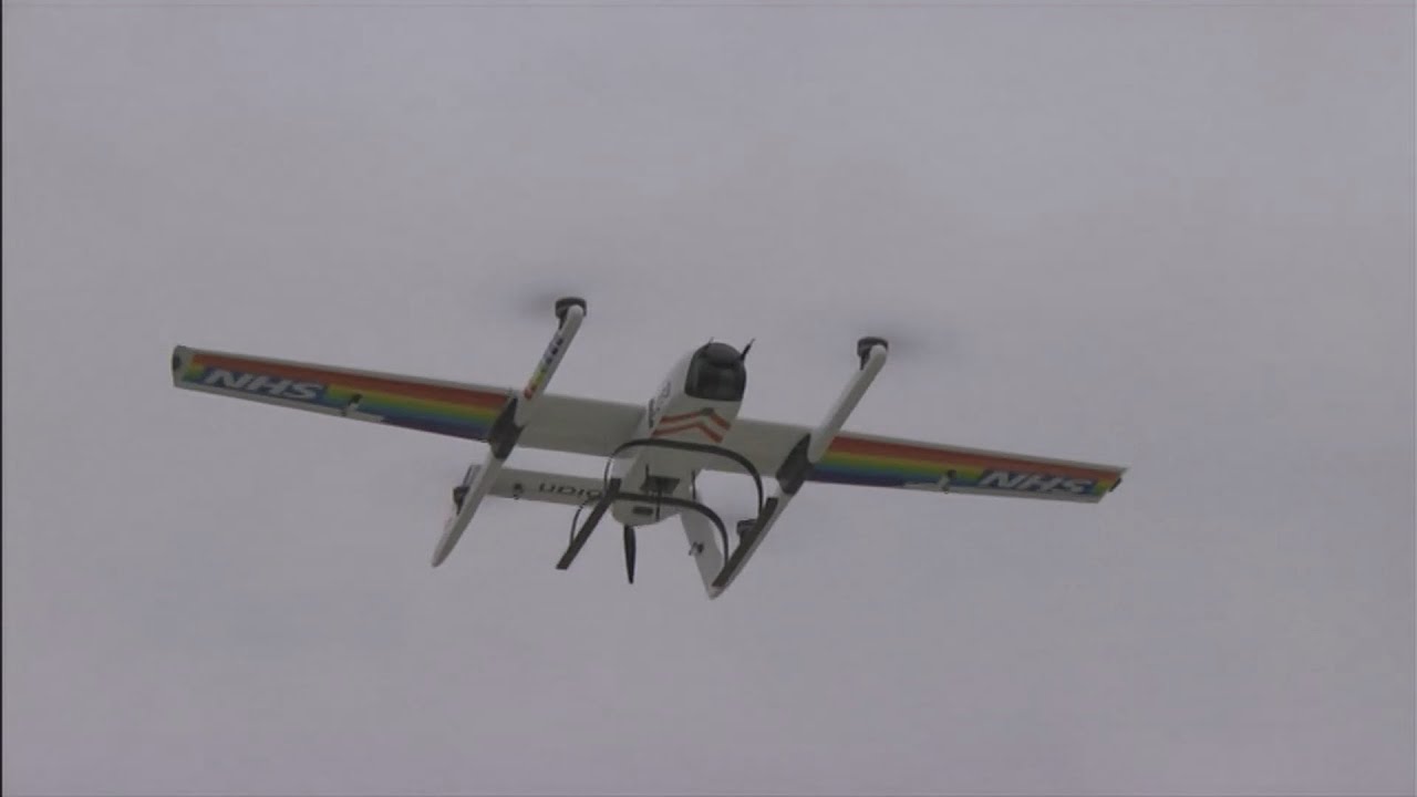 UK Space Agency & NHS drones the future of deliveries (UK) - ITV News ...