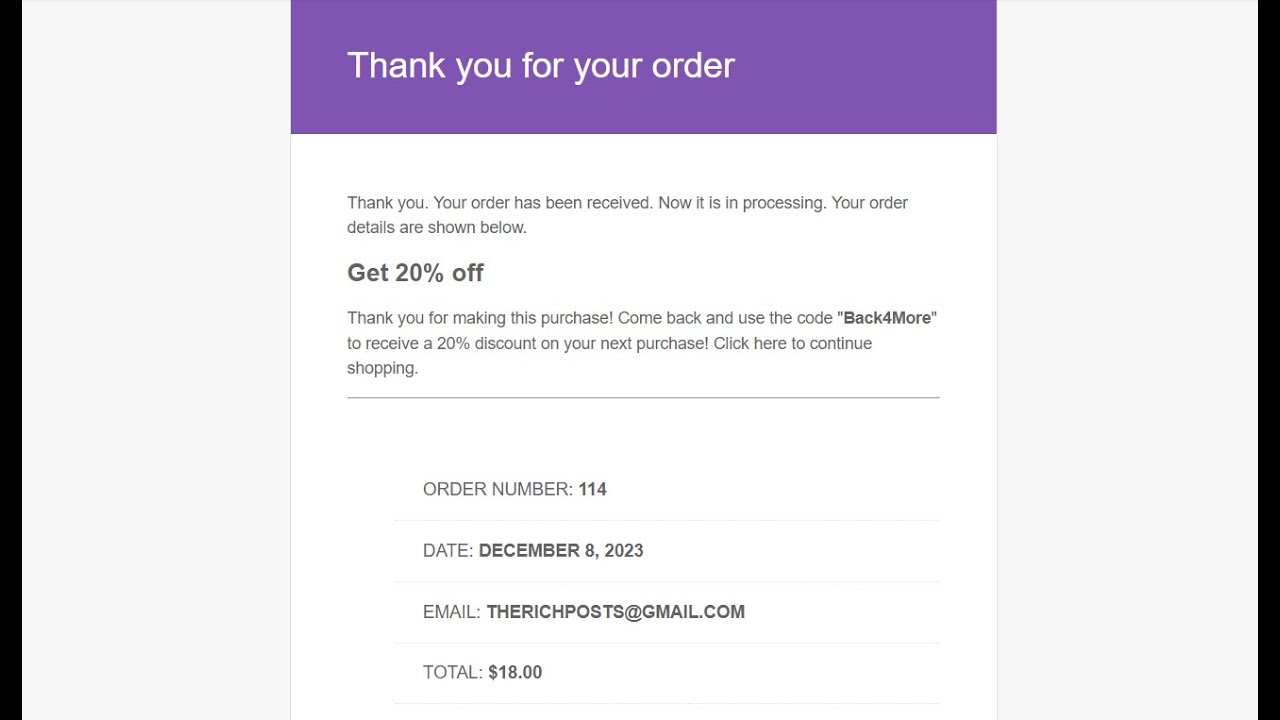 How to Customize or Add Content to WooCommerce Order Emails? - YouTube