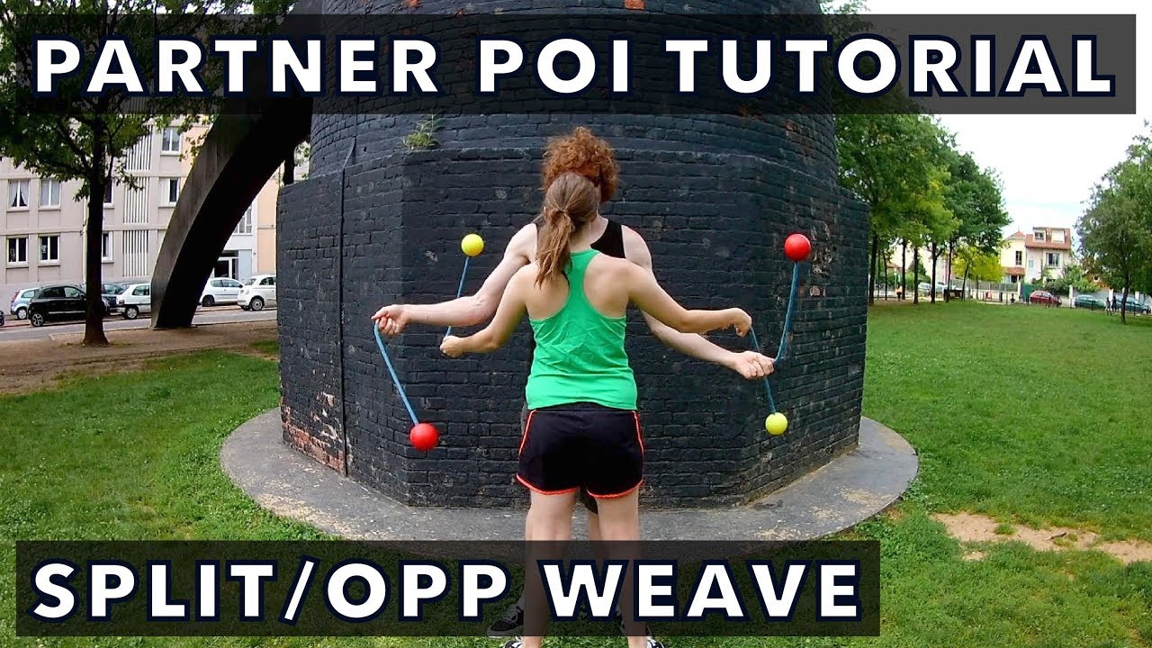 Beginner Partner Poi Tutorial: Spilt/Opposite Weave - YouTube