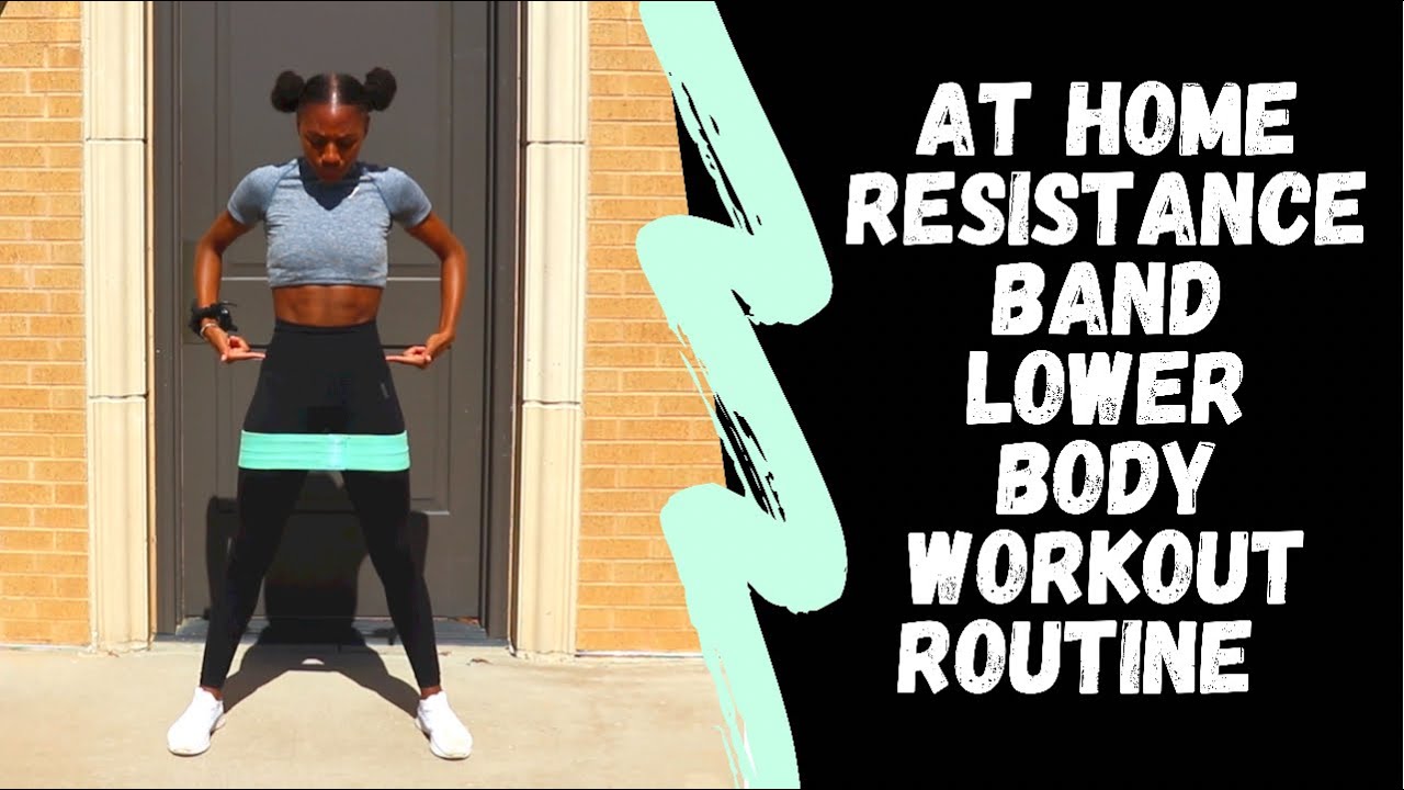 At home Resistance Band Lower Body workout Routine ! - YouTube