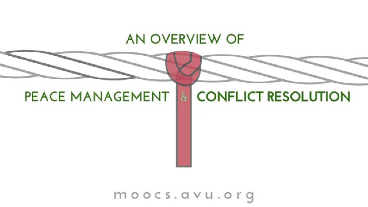 Peace Management and Conflict Resolution Overview - English - YouTube