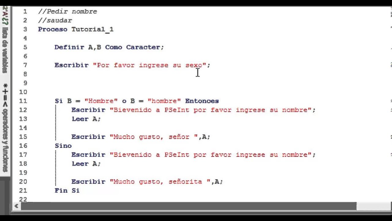 Tutorial PSeInt 2 - YouTube