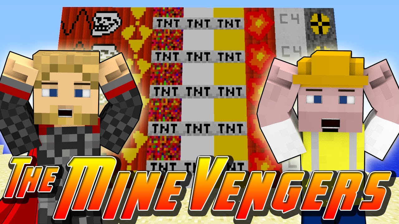 Minecraft MineVengers - BUILDERS, BOMBS AND A BIG BOOM!! - YouTube