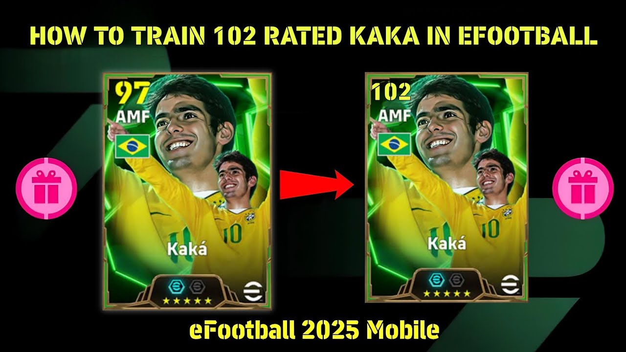 HOW TO TRAIN 102 RATED KAKA IN EFOOTBALL 2025 MOBILE - YouTube