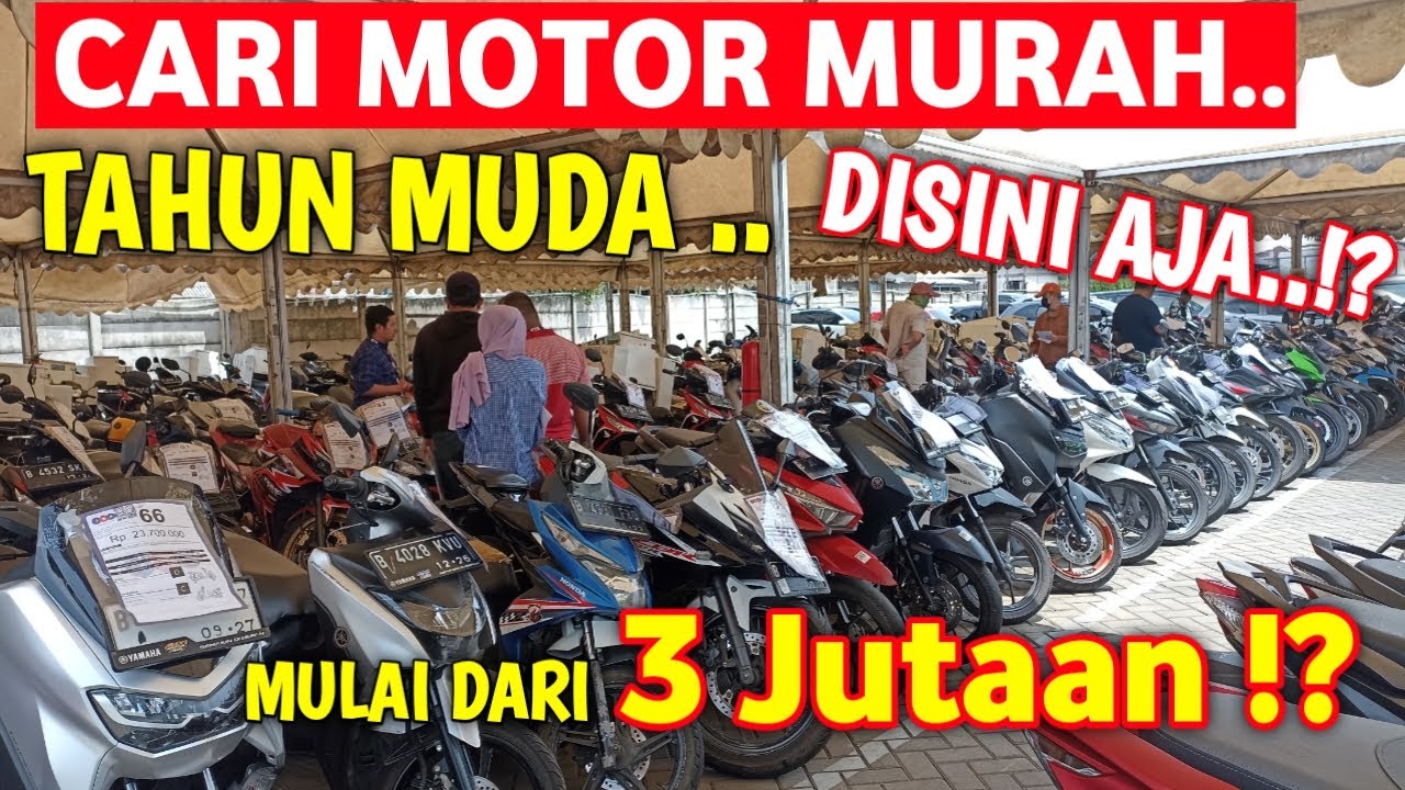 BALAI LELANG MOTOR MURAH HARI INI MULAI DARI 3 JUTA - YouTube