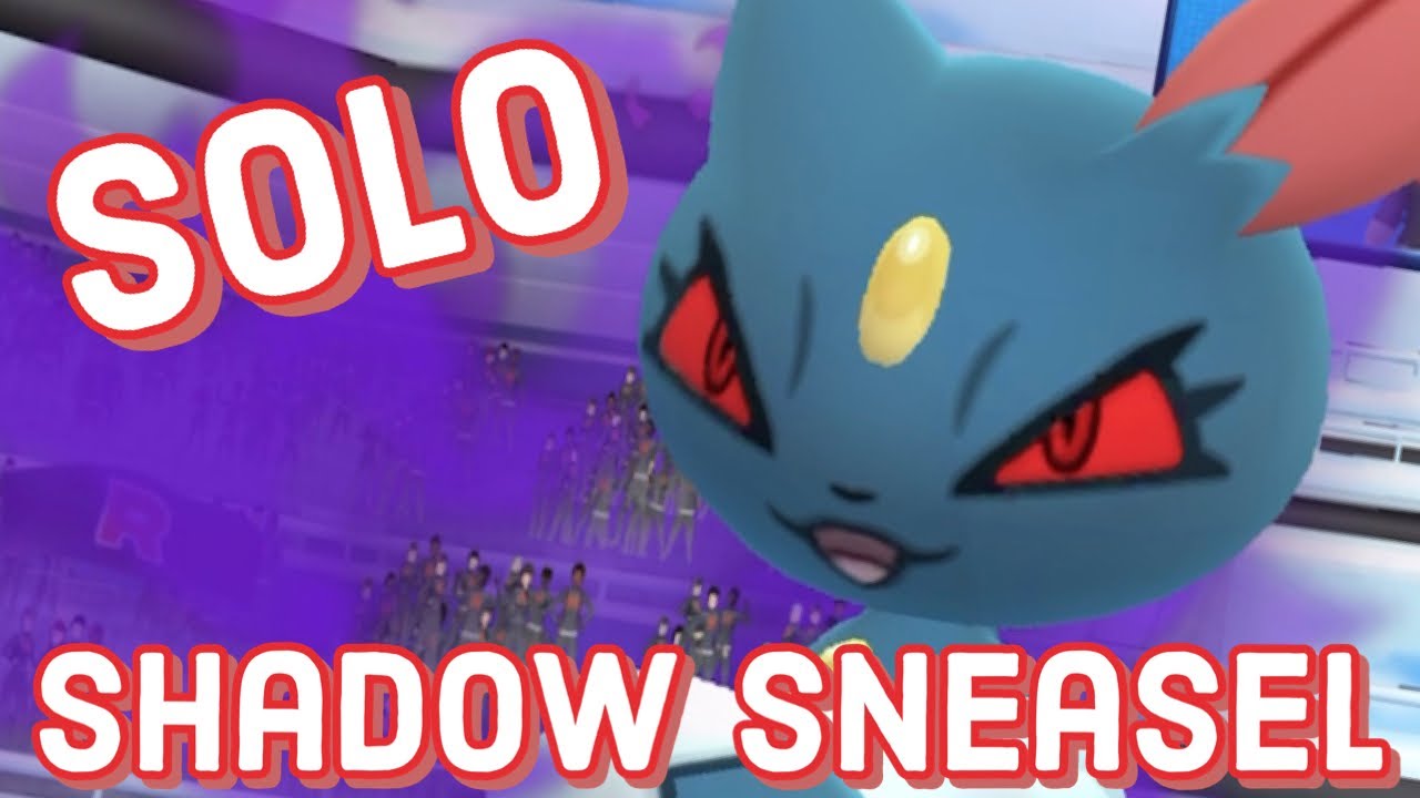 Shadow Sneasel SOLO Raid!!! PokemonGO - YouTube