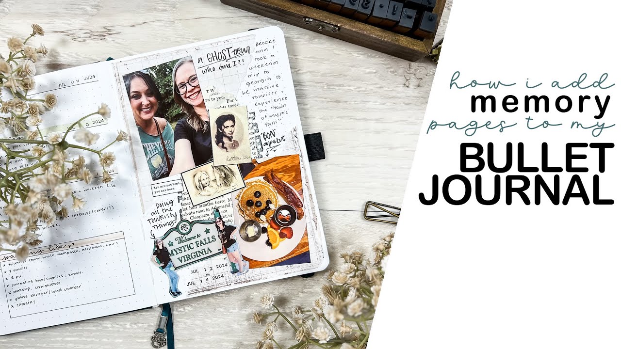 Adding Memories to Your BUJO | Bullet Journal Ideas | Archer & Olive B6 ...