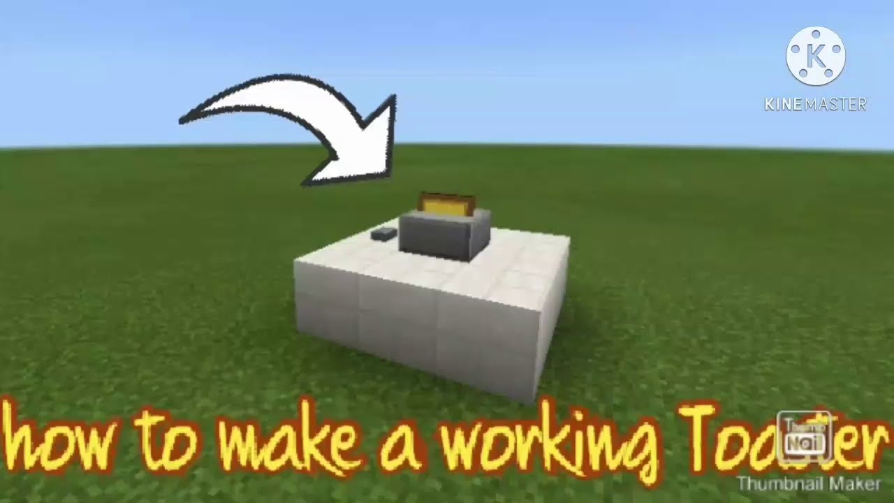 how to make a working Toaster in minecraft - YouTube