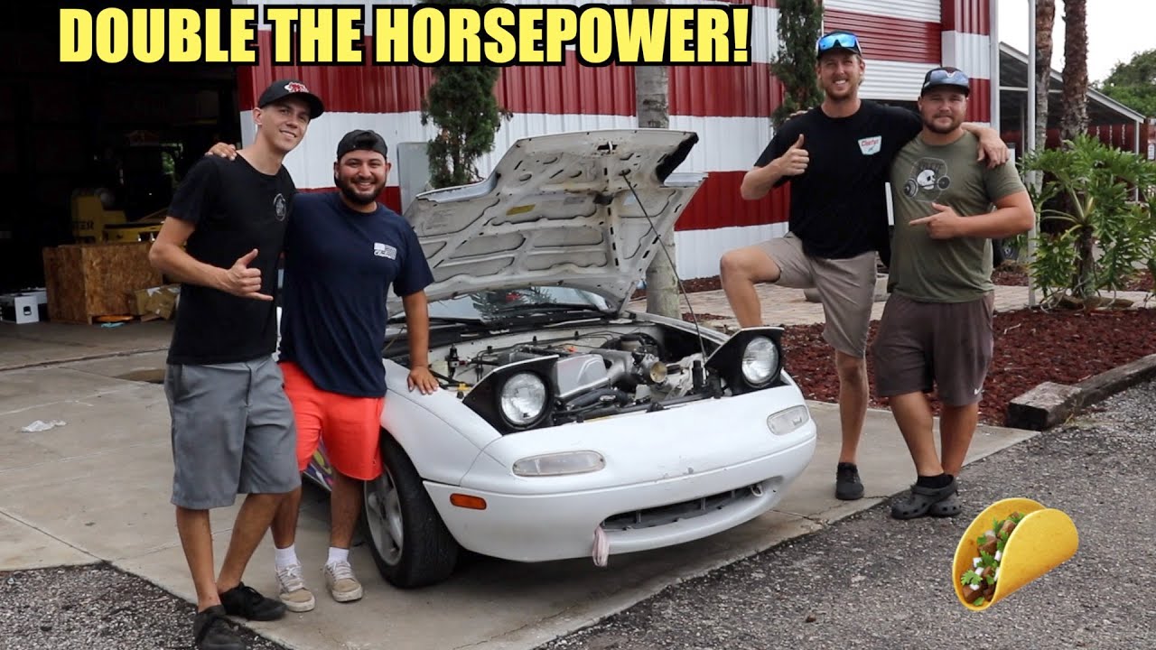 Surprising Our Friend With His Upgraded Burnout Car! (Engine Swapped ...