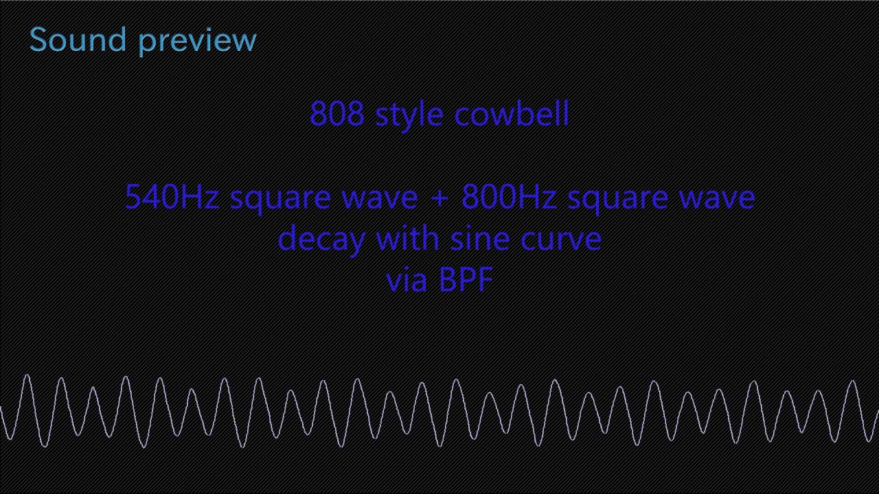 808 style cowbell - YouTube