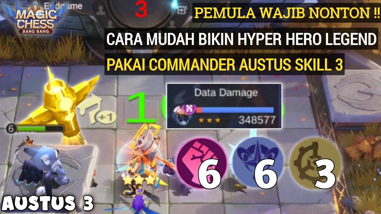 NEW GAMEPLAY AUSTUS 3 | CARA MUDAH BIKIN HYPER HERO LEGEND BINTANG 3 ...