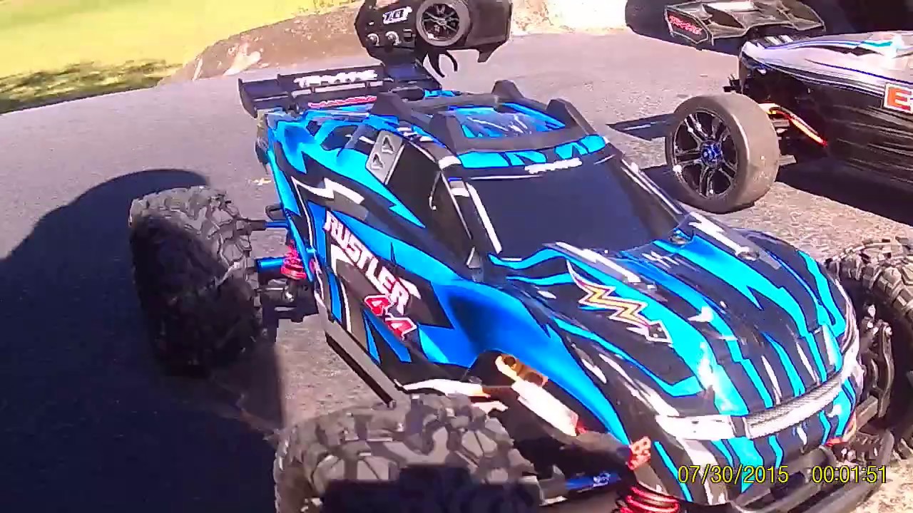 TRAXXAS RUSTLER 4X4 UPGRADED 1st RUN VIDEO - YouTube