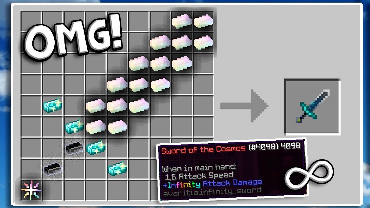 COMO TENER UNA ESPADA CON DAÑO INFINITO EN MINECRAFT! - YouTube