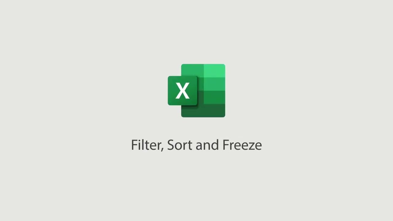 Excel Sort Filter Freeze Youtube 6812