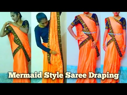 Mermaid Style Saree Draping - YouTube