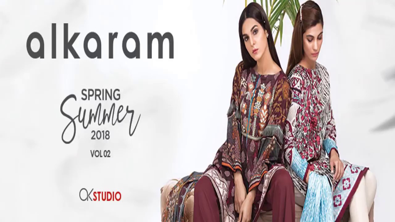 Latest Alkaram Studio 3 Pc Embroidered Lawn Spring Summer Vol 2 ...