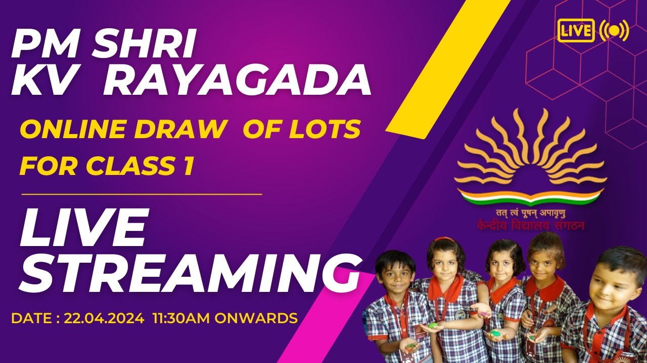 CLASS 1 DRAW OF LOTS: SESSION 2024-25 - YouTube