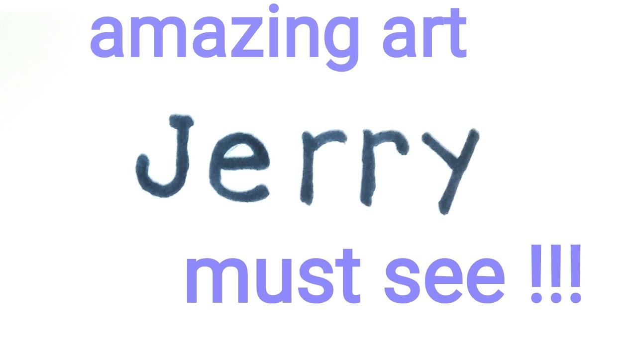 #mdarts #tomandjerry #drawing How to draw Jerry using the word Jerry ...