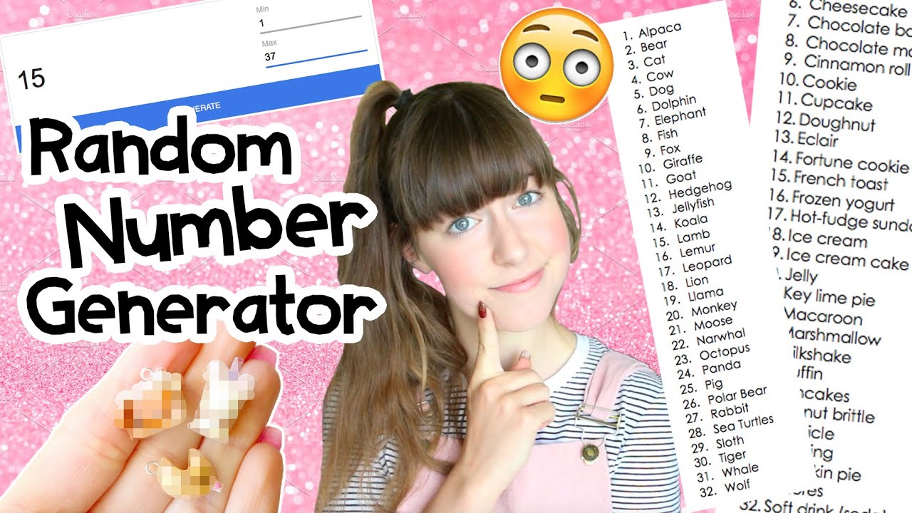 Random Number Generator Designs My Polymer Clay Charms - YouTube