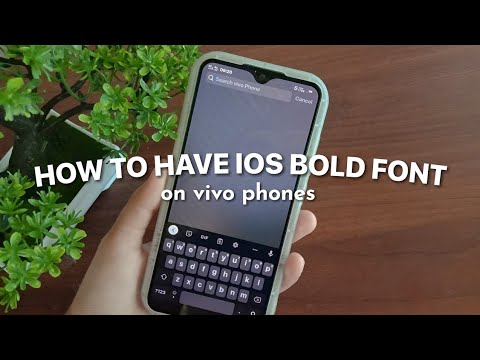 how to have ios bold font on vivo phones `꒰⁠🍒꒱ - YouTube
