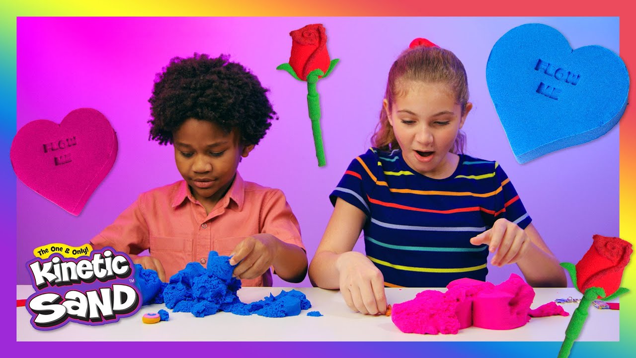Valentine’s Day Crafts 💖 | More with Kinetic Sand | Crafts for Kids ...