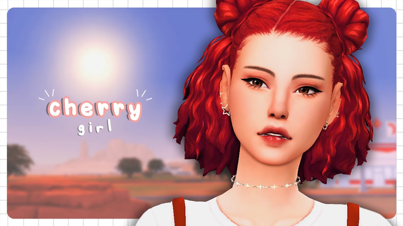 CHERRY GIRL 🍒 | Los Sims 4 Crear Un Sim + CC List - YouTube