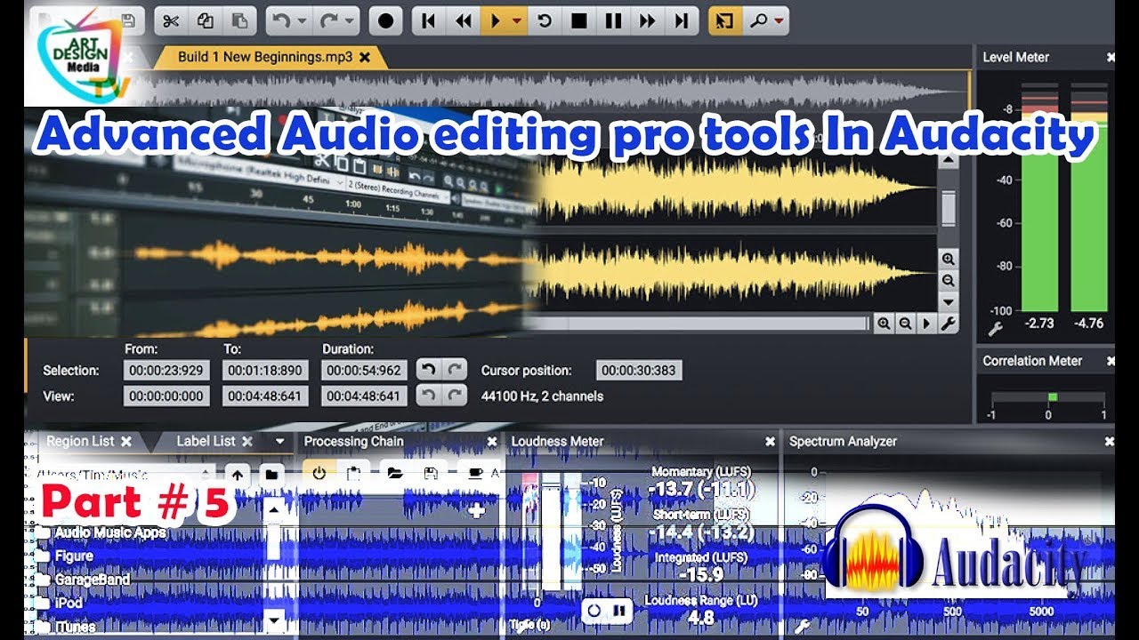 Advanced Audio Editing Tutorial Audacity | Urdu Hindi | Tutorials Part # 5 Urdu / Hindi - YouTube