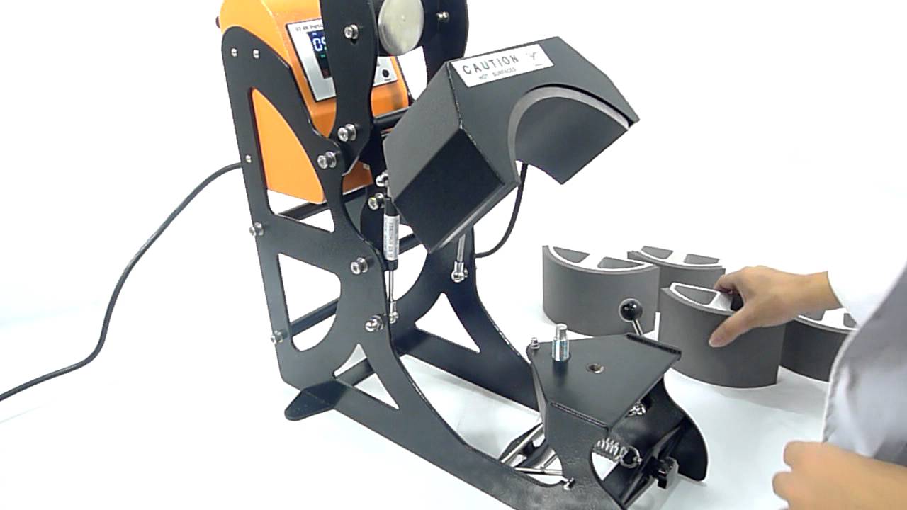 Hex Mac Cap Heat Press Machine - YouTube
