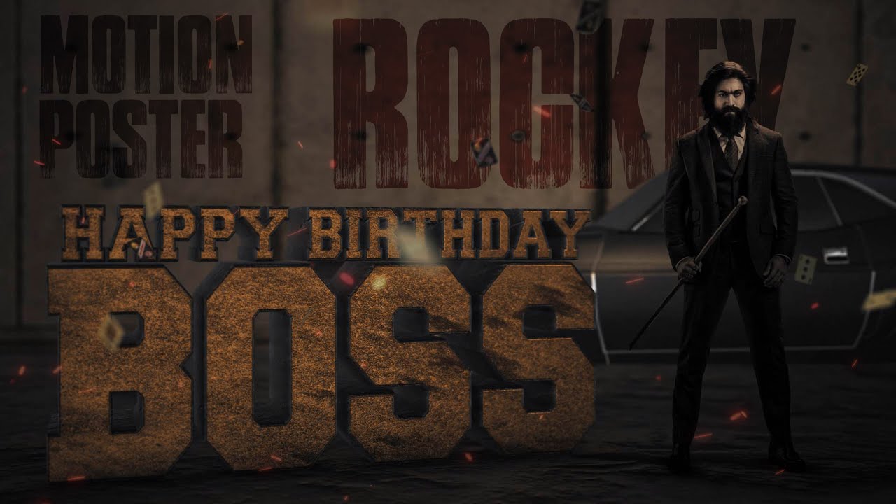 ROCKING ⭐YASH BIRTHDAY | MOTION POSTER | FANMADE - YouTube