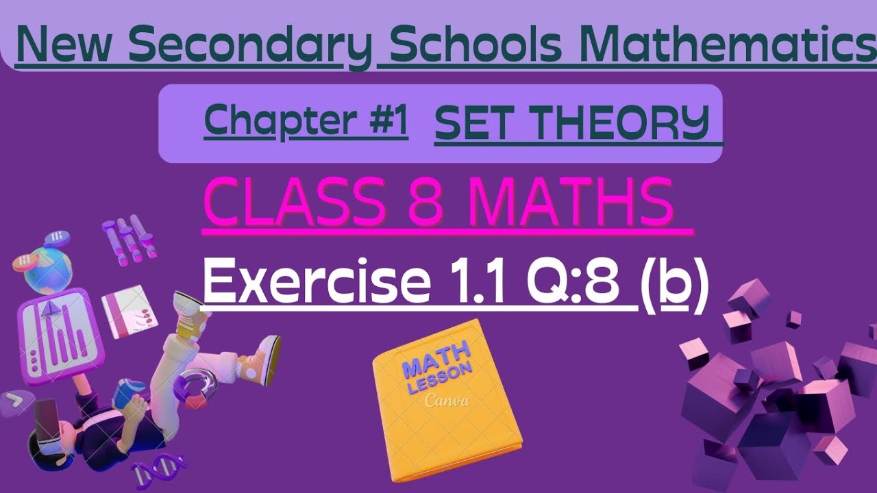 New Secondary Schools Mathematics 8, Exercise 1.1 Q:8 part (b), # ...