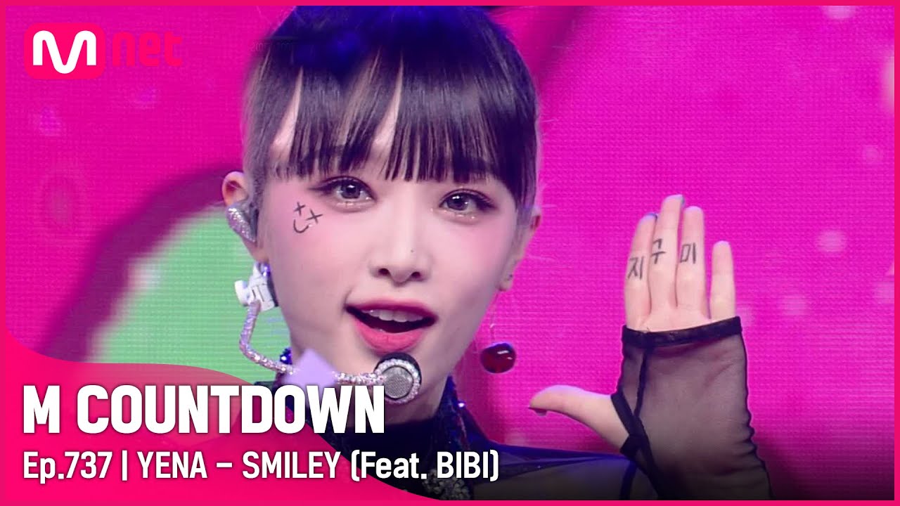[YENA - SMILEY (Feat. BIBI)] KPOP TV Show | #엠카운트다운 EP.737 | Mnet ...