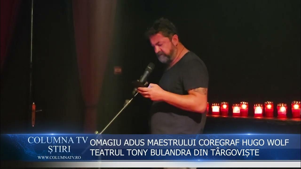 OMAGIU ADUS MAESTRULUI COREGRAF HUGO WOLF LA TEATRUL TONY BULANDRA DIN TÂRGOVIȘTE - YouTube