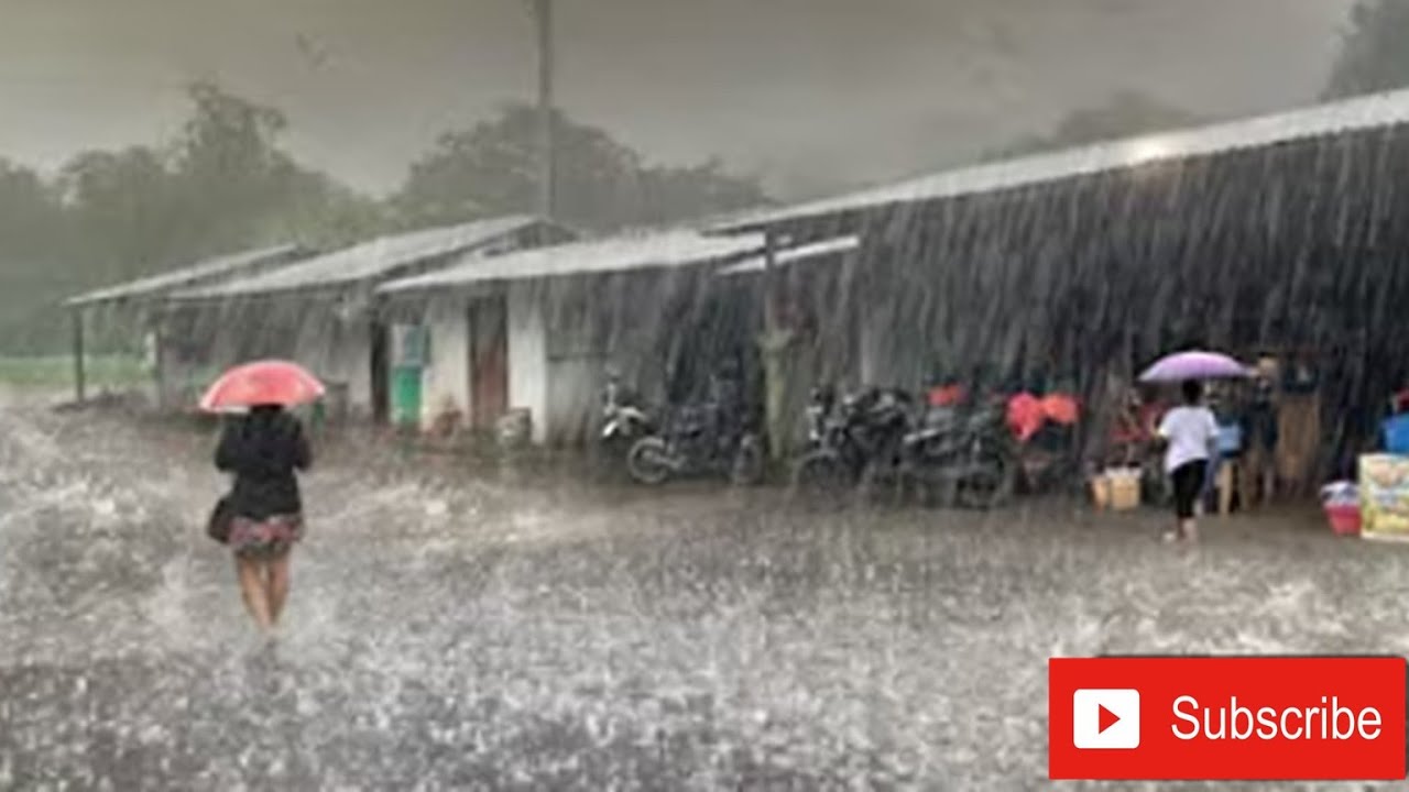 Big Heavy Rain Strong Winds, thunderstorms and Keep sounding Non Stop ...