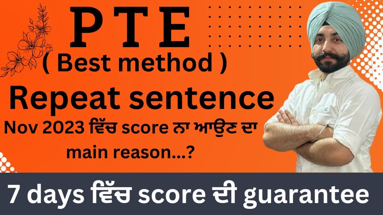 PTE how to improve repeat sentence in November 2023 ( best method ...