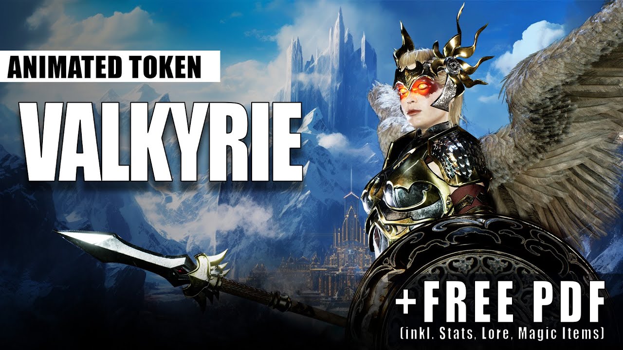 Valkyrie | Beneos DnD Creature Token YT - YouTube