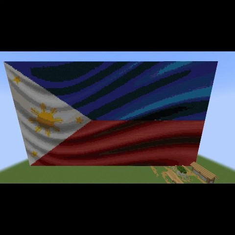 Epic Philippines Flag pixel art 🤩 #epic #minecraft #pixelart # ...