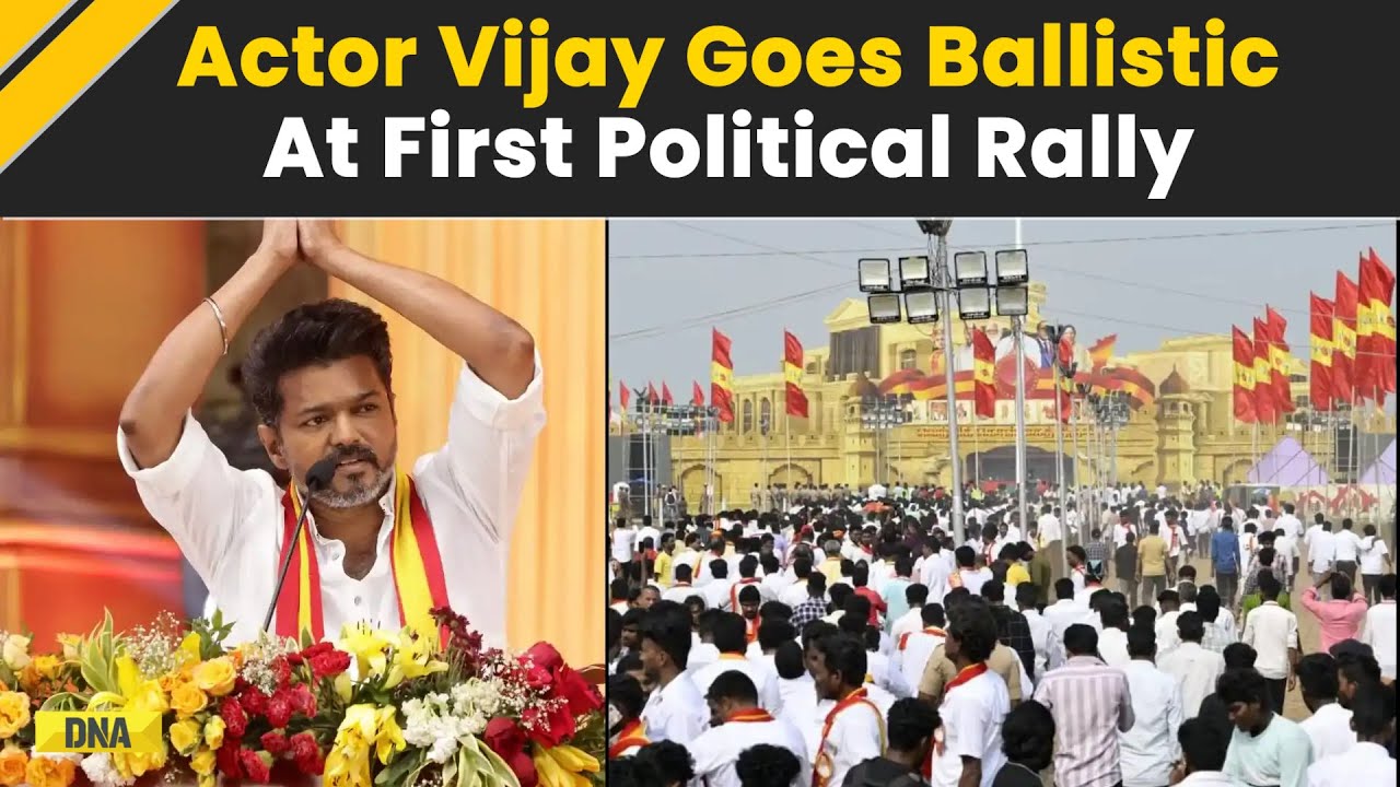 Actor Vijay Blows The Bugle Against DMK And BJP | Tamil Nadu Politics ...