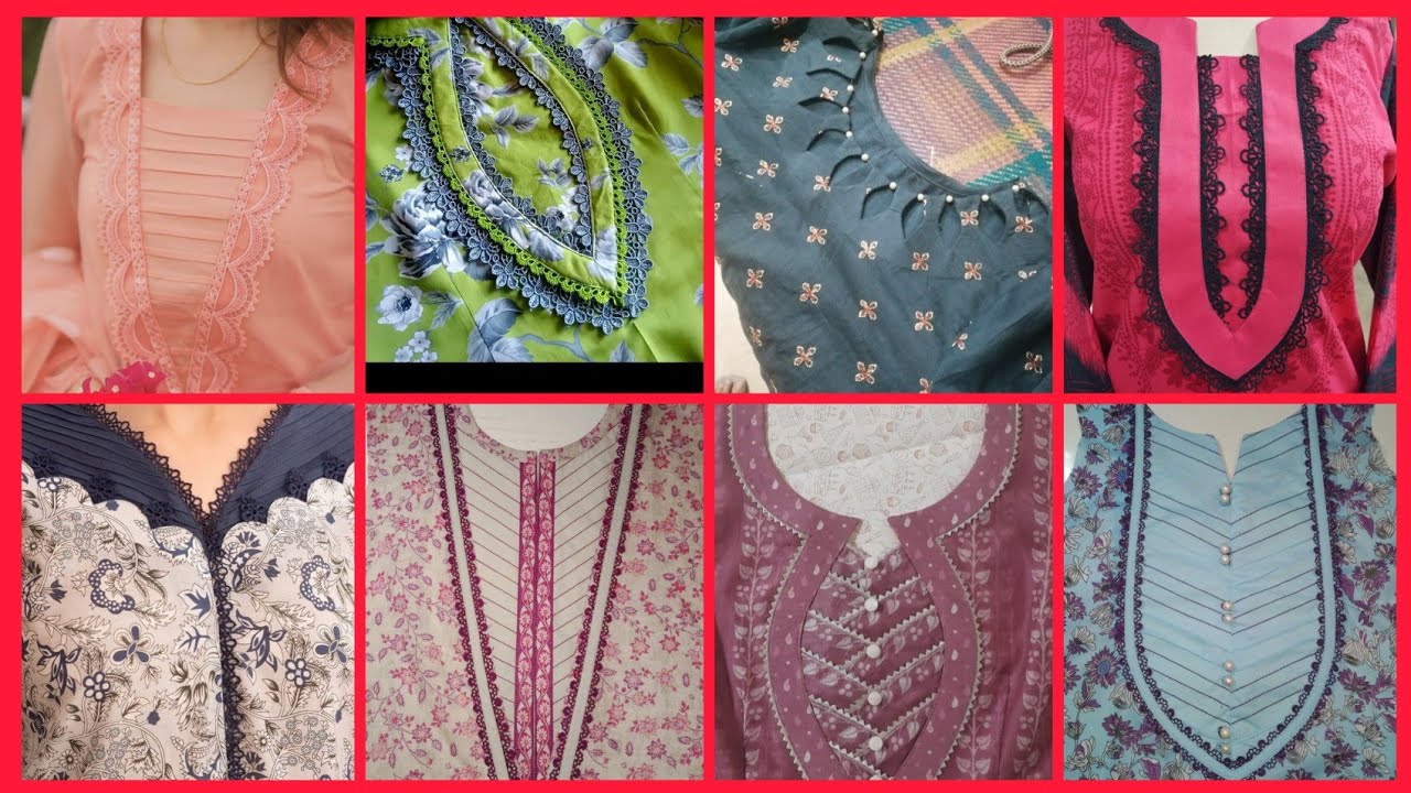 Eid & Summer Neck Designs 2025 | Trending & Stylish Gala Designs for ...